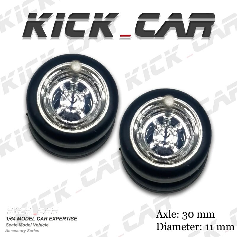 1/64 колес с резиновыми шинами, четыре спицы, запчасти для литых под давлением моделей автомобилей, горячие колеса, главная линия, спичечная коробка, диаметр 11 мм, 1 комплект