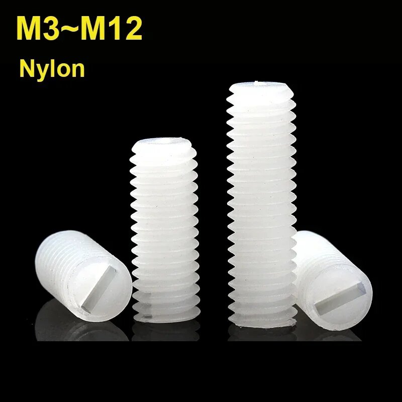 Нейлоновые винты M3 M4 M5 M6 M8 M10 M12 белые M4-30pcs, 20mm