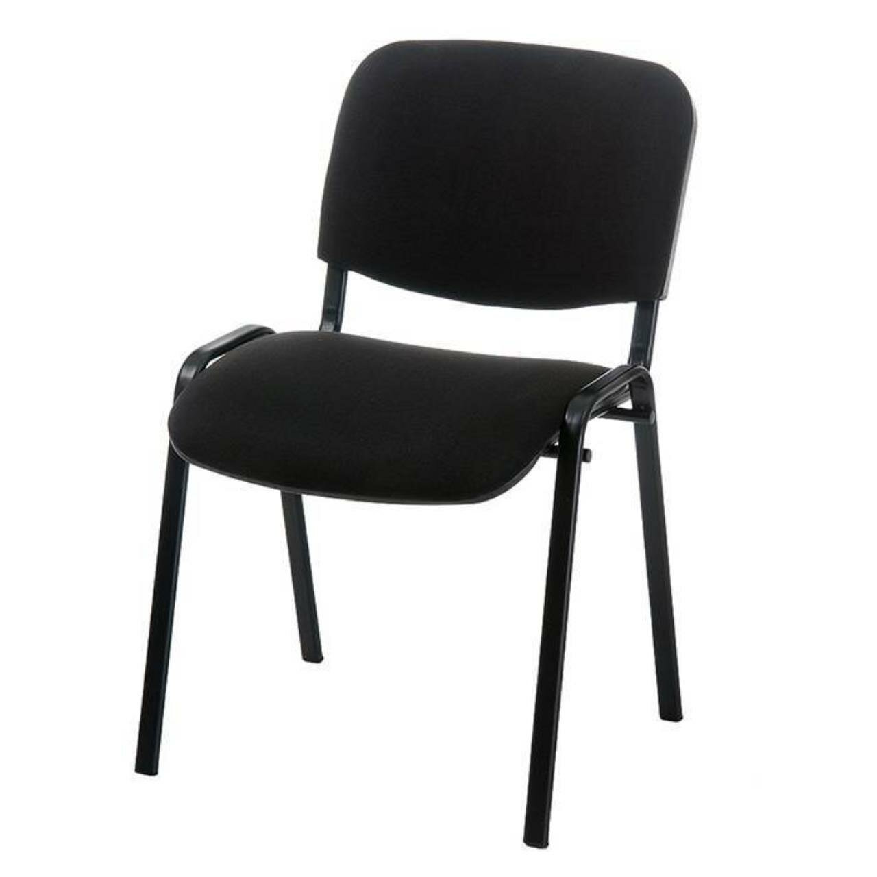 Стул Фабрикант изо, офисный, мягкий, каркас металл, обивка текстиль, черный