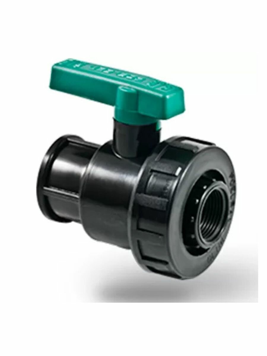 Кран шаровый 1 1/4"х 1" для воды пластиковый Poelsan 1 шт