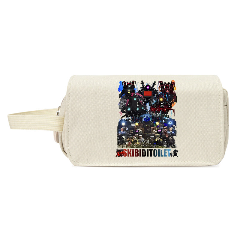 Часы "Man Pencil Case Audio Man Barrel Man", титановые, золотые, 105 белые