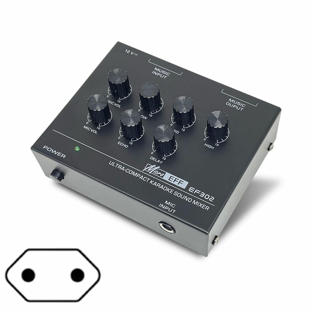 Портативный микшерный пульт с реверберацией