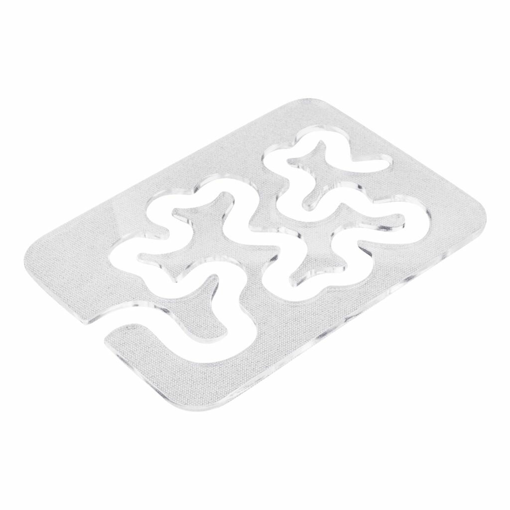 Линейка для шитья в стиле пэчворк специальной формы-прозрачного цвета толщиной 3 мм