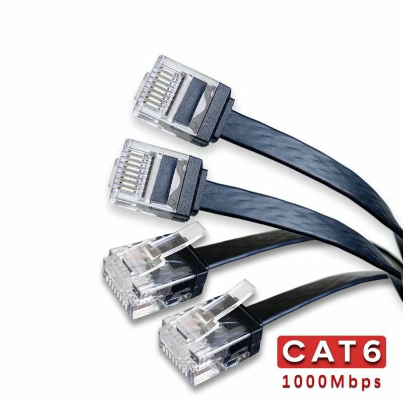 3 шт. плоский кабель Cat6 Ethernet Rj45 LAN-кабель для интернета RJ45, сетевой патч-корд Cape Patch LAN для машинного отделения