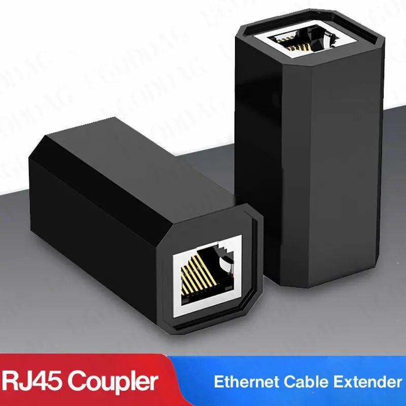 Адаптер Ethernet RJ45 8P8C (мама-мама) RJ45-разъем, сетевой удлинитель, кабель Ethernet для подключения к Интернету, LAN-разъем