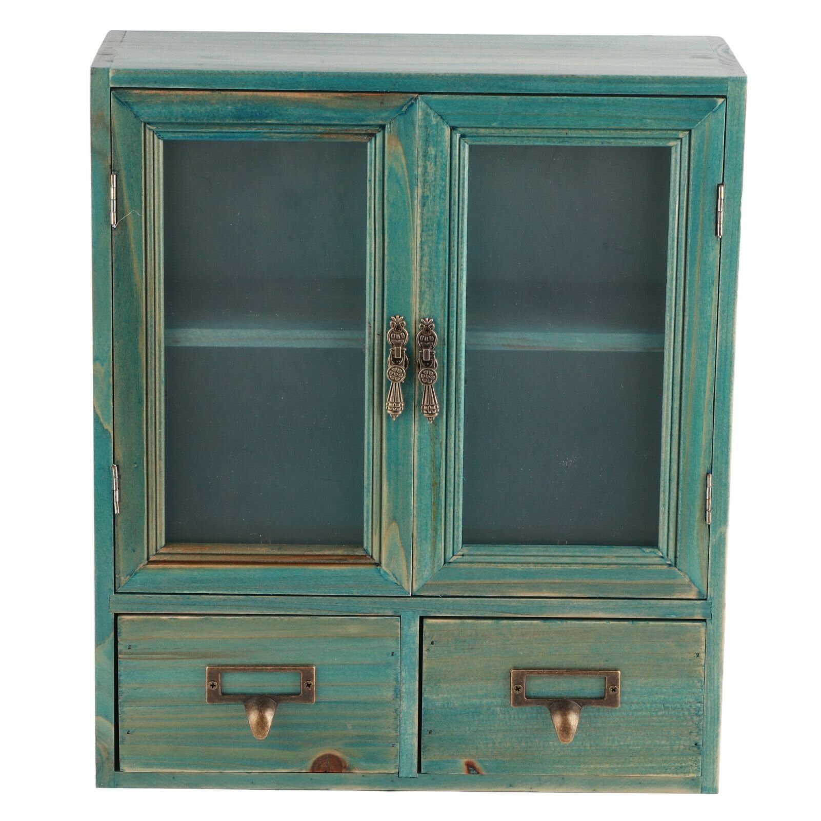 Многофункциональный настольный ящик для хранения с выдвижным ящиком, деревянный контейнер для хранения косметики для дома