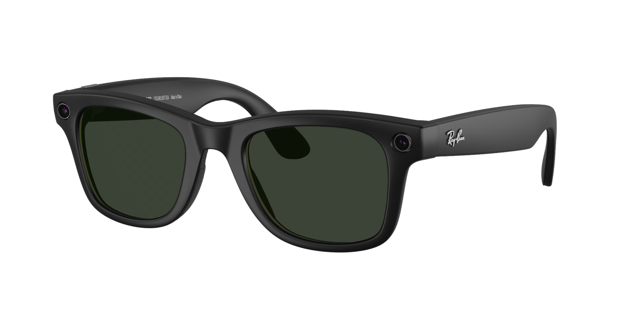 Экшн-очки с камерой Ray Ban WAYFARER Matte Black/Green Transitions 601S1M50 (черный/зеленый переходящий) RW4006