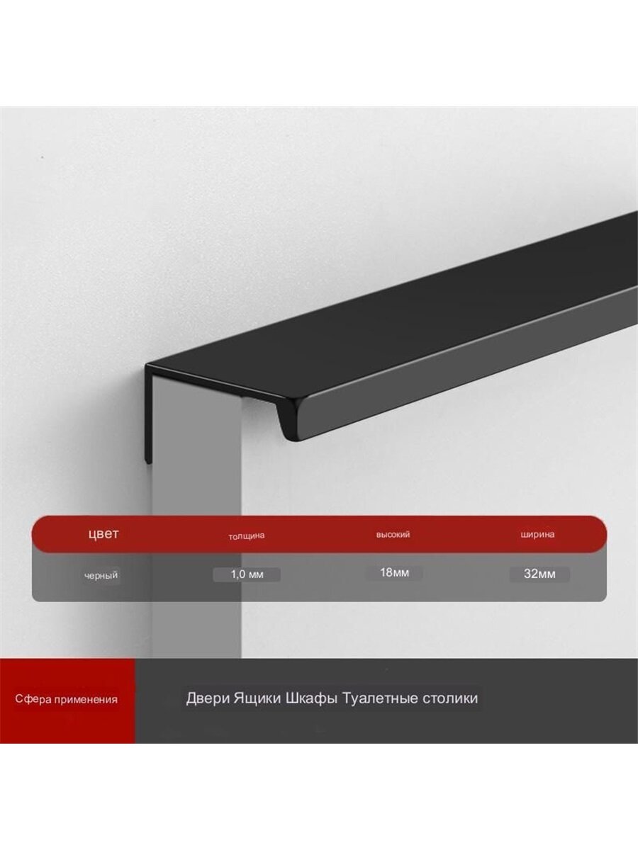 Профили ручек для шкафов/ для кухонь/для гардеробных