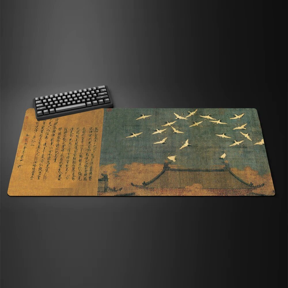 Коврик для мыши с коричневой текстурой, простой художественный большой компьютерный офисный геймерский стол, коврики XXL, резиновая противоскользящая игровая клавиатура, длинные коврики для стола