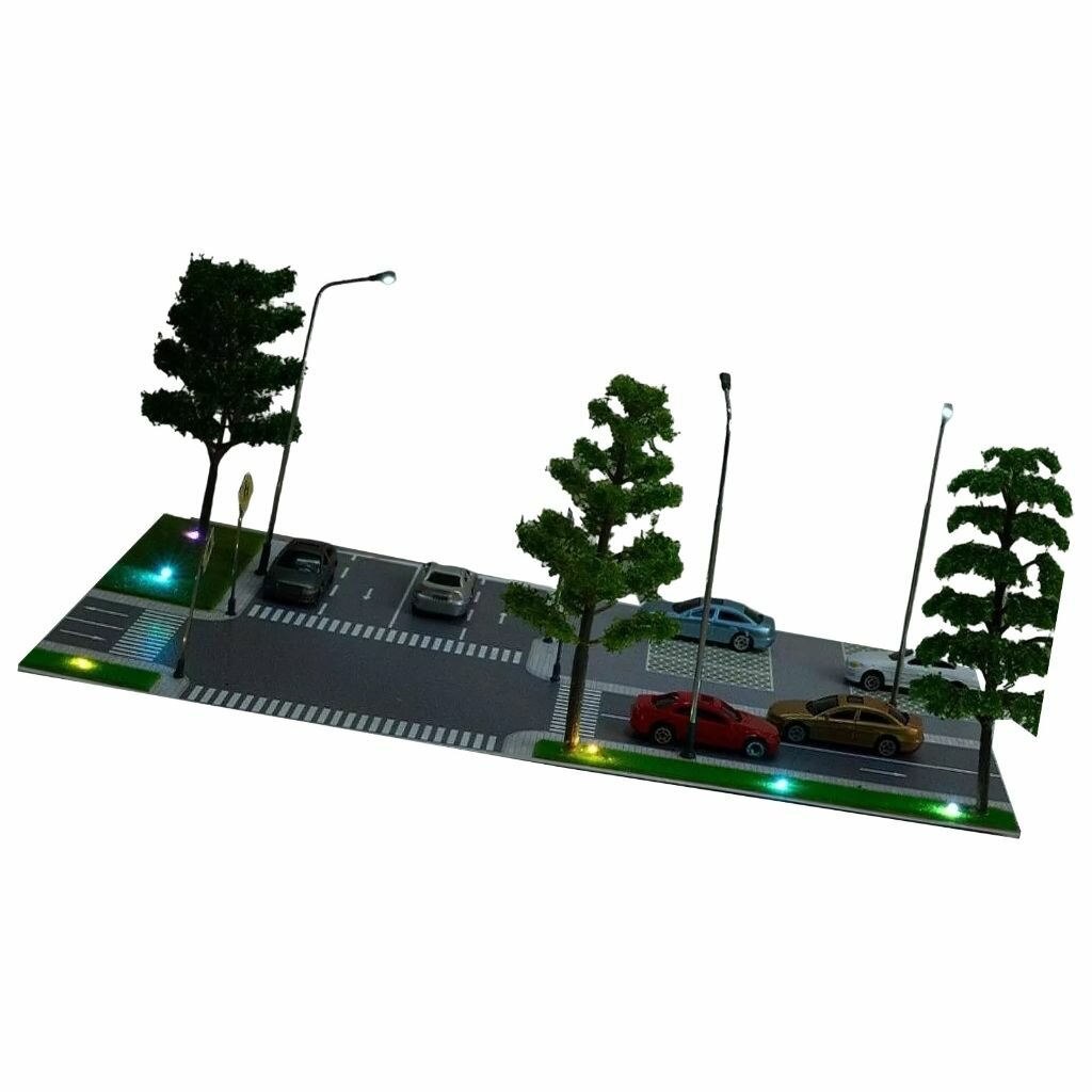 Архитектурная модель сцены из песочного стола 1:87