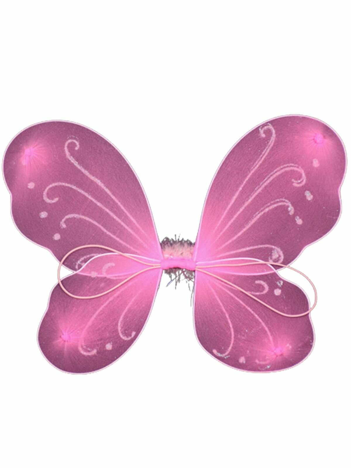 Крылья бабочки феи, Костюм феи для девочек на Хэллоуин, Рождество, Розовый