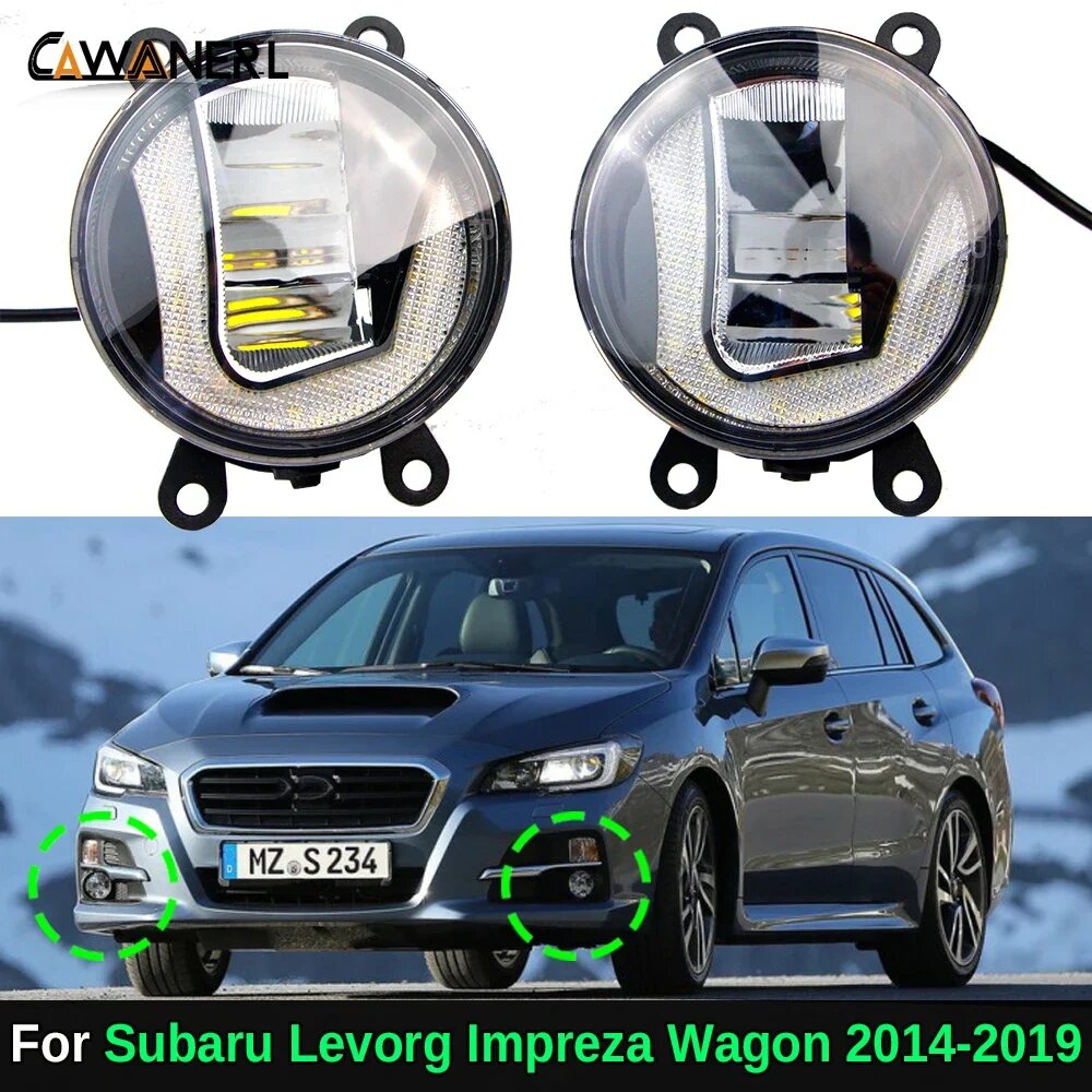 2в1 дизайн переднего бампера автомобиля светодиодный противотуманный фонарь DRL в сборе дневного света для Subaru Levorg Impreza Wagon 2014 2015 2016 2017 2018 2019