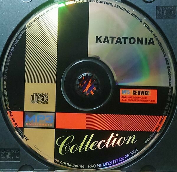 Katatonia. MP3 Collection (RU, 2002, диск) CD-R — фото 1
