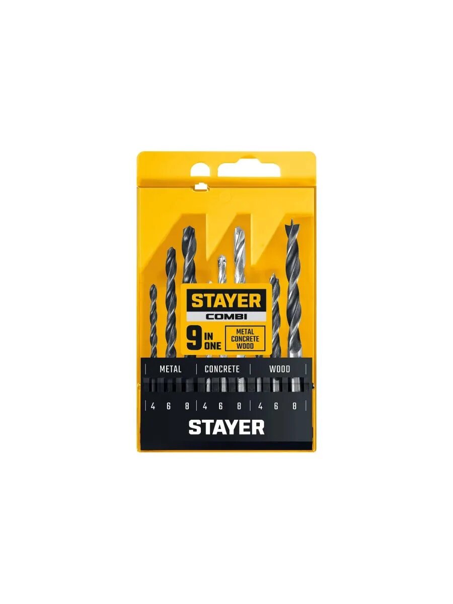 Stayer Набор сверл Combi 9 предметов 29720-H9_z01