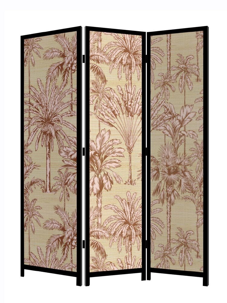 Ширма декоративная 3 секции из бамбука 'Горячее небо'