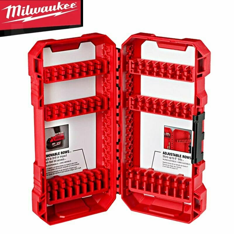 Milwaukee 48-32-9921 Средний кейс Customizable для принадлежностей ударного шуруповерта Удобный ящик для инструментов для армирования