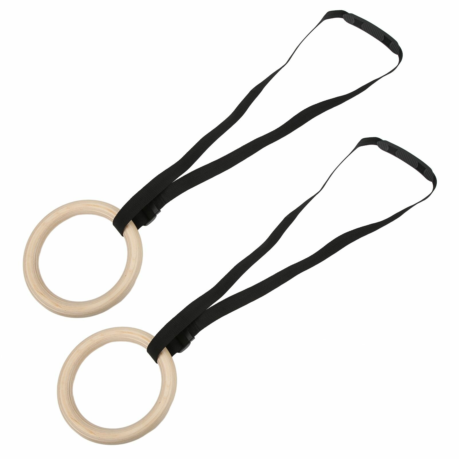 1 пара деревянных гимнастических колец с регулируемыми ремнями с пряжкой, кольца для упражнений на подтягивание емкостью 330 фунтов для тренировок в тренажерном зале дома