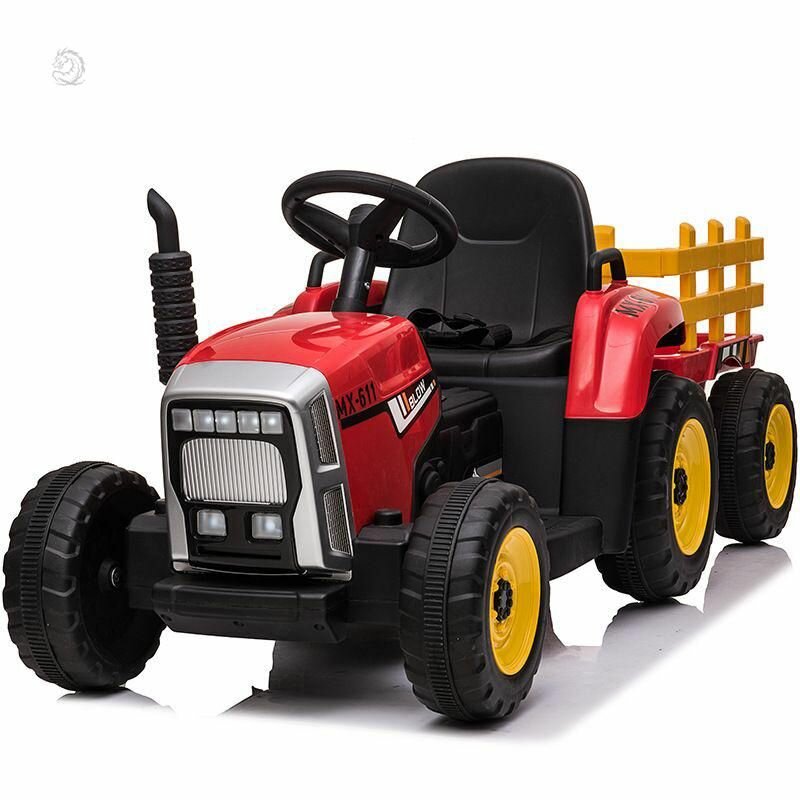 Электромобиль-трактор с прицепом, на аккумуляторе с пультом