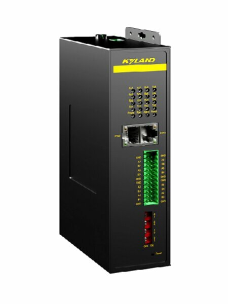 Преобразователь интерфейсов RS-232 в Ethernet Kyland KPS3208A-E-2T8D-232-L17 8-портовый на DIN-рейку