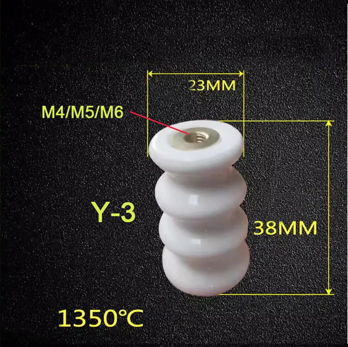 Фарфоровые изоляторы 1кВ-25кВ Y-3 23x38 x M5