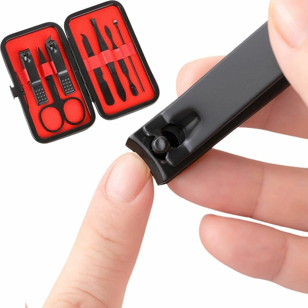 Маникюрный и педикюрный набор из 7 предметов в чехле Набор для маникюра педикюра