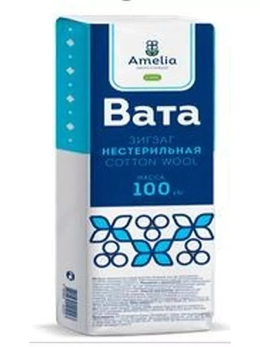 Вата хирург зиг-заг амелия 100,0-3 шт