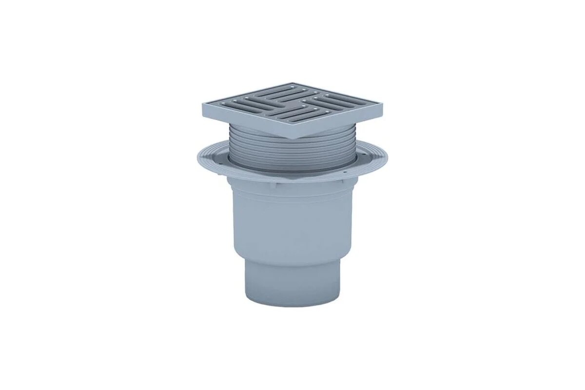 АНИ Пласт Трап регулируемый с вертикальным выпуском и гидрозатвором Дн 110, 150х150 мм