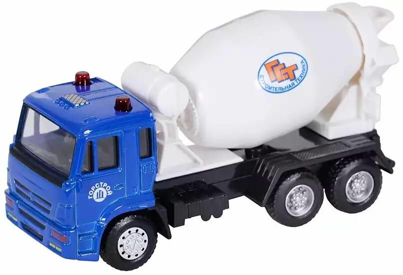 Модель машины КНР "Камаз", Бетономешалка, масштаб 1:54, инерция