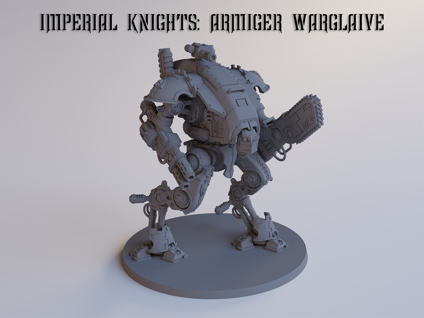 Imperial knights: Armiger Warglaive / Армигер Варглейв оруженосец Имперских рыцарей / Warhammer 40000 (Вархаммер 40000)