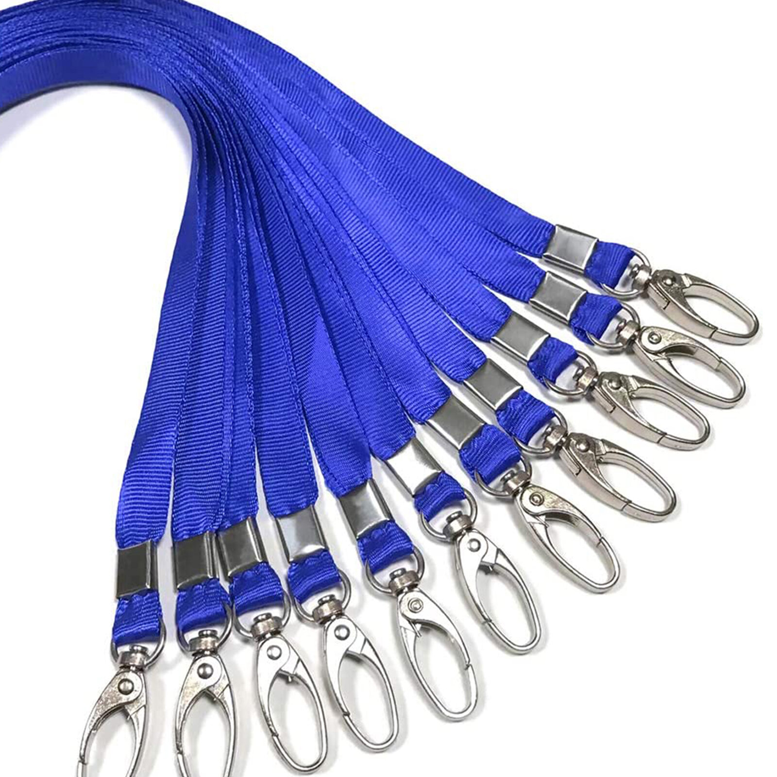 100 шт. черные шнурки для удостоверений, нейлоновый шнурок с поворотным крючком