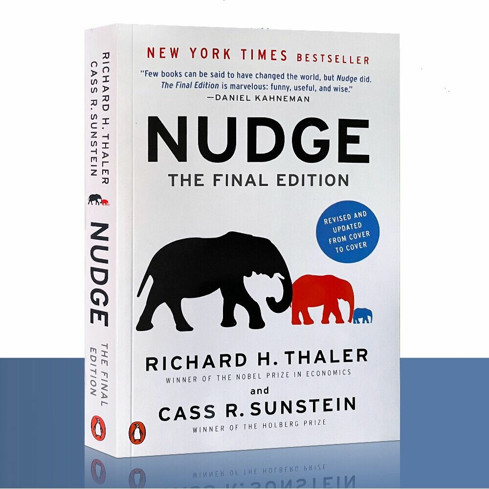 Книга Nudge Архитектура выбора окончательное издание мягкая обложка 366 страниц поведенческая экономика