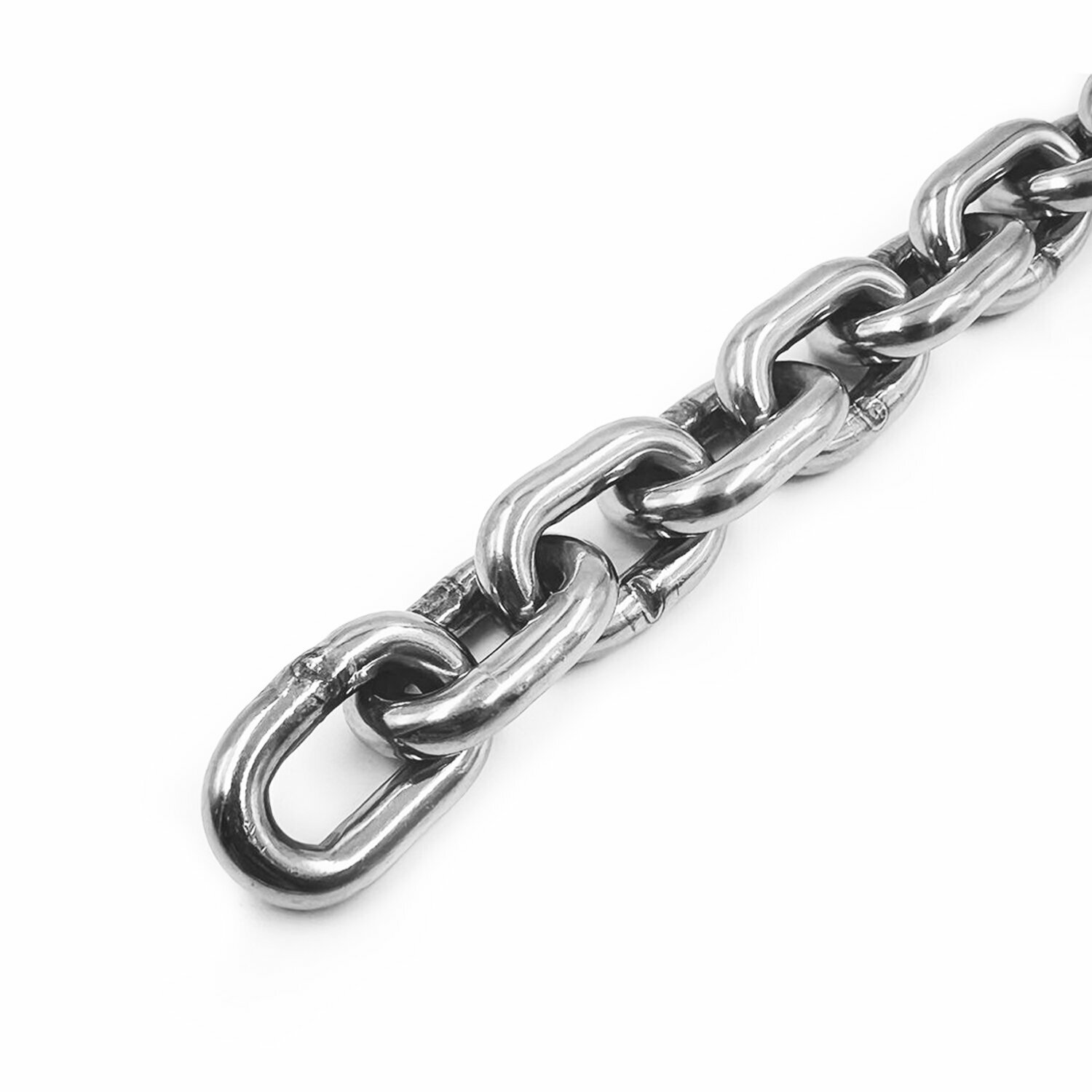 KREPFIELD Цепь Нержавеющая 6x18,5 мм DIN 766 А2 сварная короткозвенная 1 метр 766А2ЦЕПЬ6ММ-1