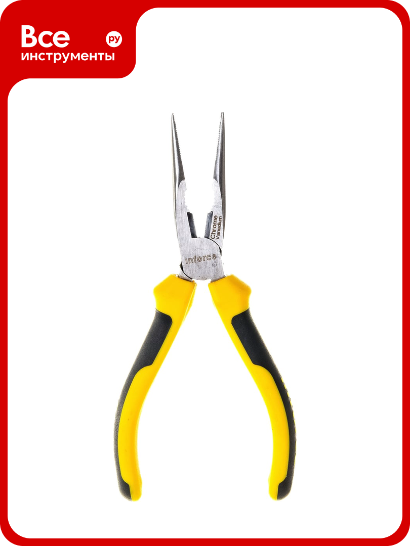 Профессиональные длинногубцы Inforce 160 мм 06-18-06 двухкомпонентная формула