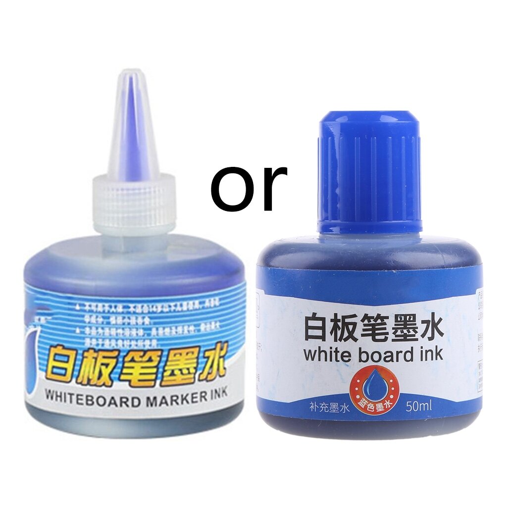 1 Бутылка 50 мл Заправочных Чернил для Заправки Чернил Маркером для Белой Доски Черный, Красный, Синий