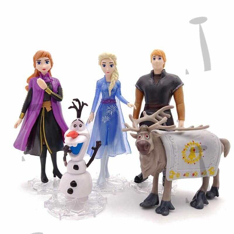 Фигурка Олафа, Анны, Кристоффа, Эльзы и Свена из "Холодного сердца 2" (5 шт.) - Игрушка Королевы, Принцессы СнежнойOU