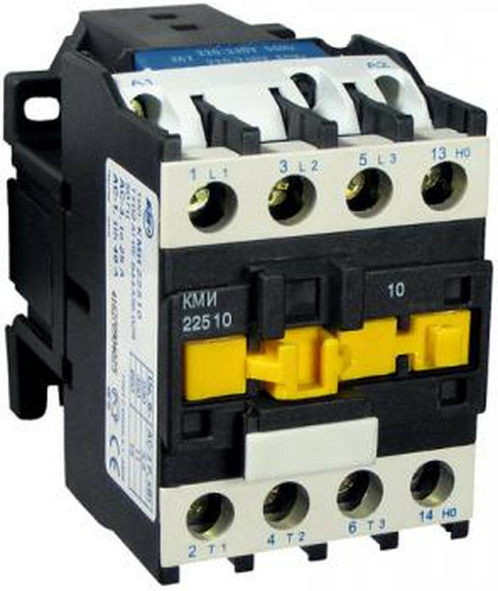Контактор IEK КМИ-23210, для электродвигателей, 32А, 230В, АС3, 1НО