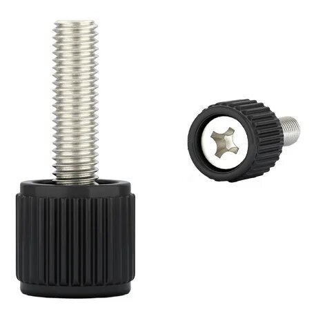 Винты для корпуса ПК M3 M4 6#-32 6-32x10mm(10Pcs), Round Black Cap