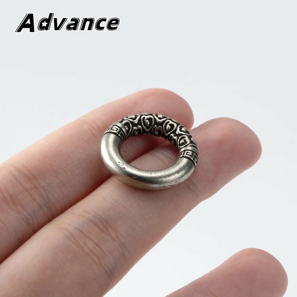 Серебряный винтажный кулон-кольцо Advance