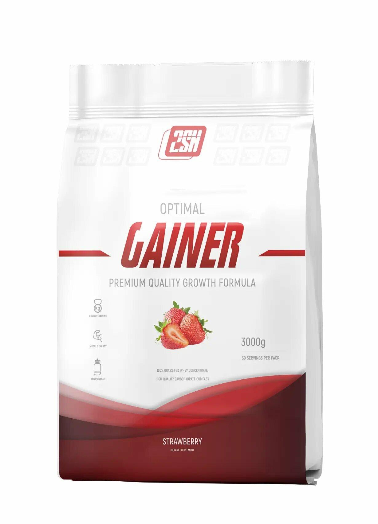 Гейнер для набора мышечной массы, мыщц, похудения 2SN Gainer 3000г (Клубника)