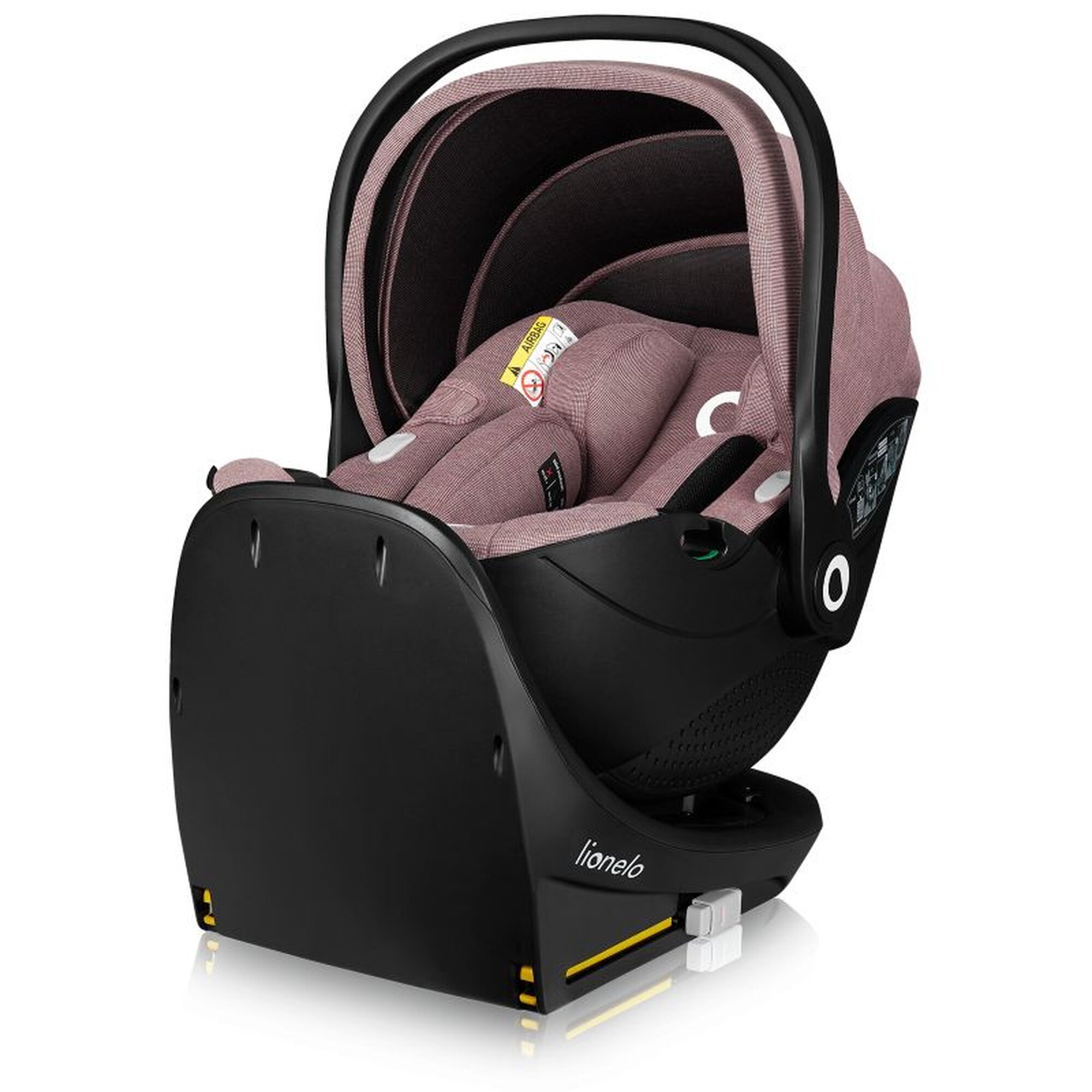 Автокресло Lionelo Moxie i-Size Set Pink Mauve с базой ISOFIX