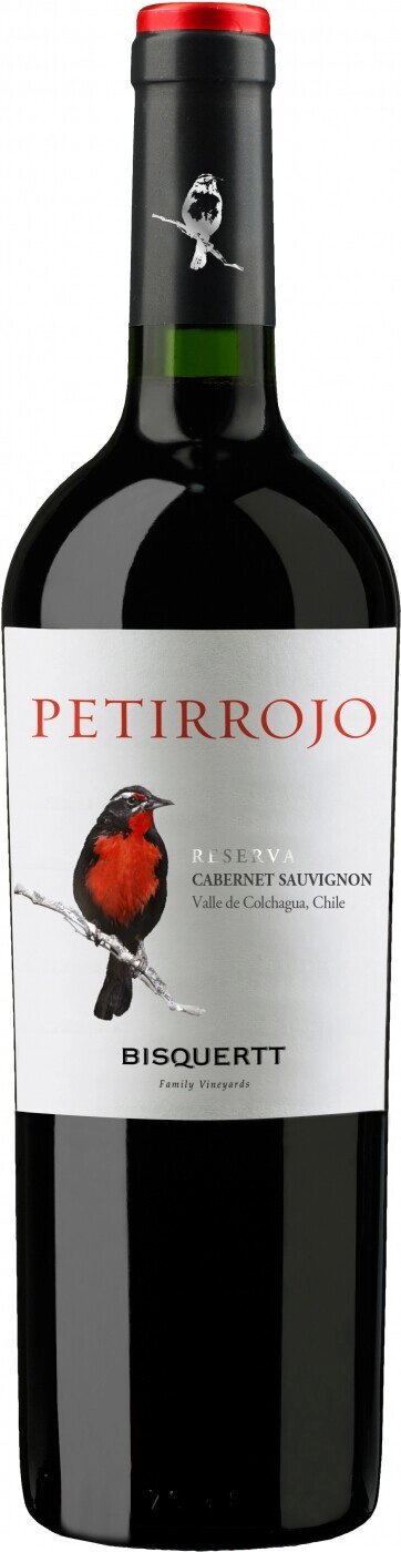 Вино Bisquertt, "Petirrojo" Reserva, Cabernet Sauvignon, Colchagua Valley DO, 2020