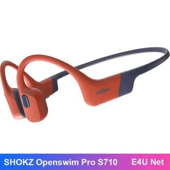 SHOKZ MP3-плеер Openswim Pro S710 Костной Проводимостью IP68 Водонепроницаемый Bluetooth 5.4 32 ГБ Большой Емкости 32 ГБ, оранжевый
