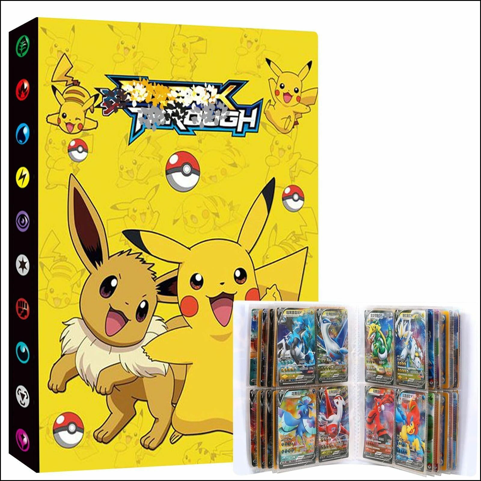 Альбом Пикачу, 240 шт держатель карт Покемон, коллекционный альбом