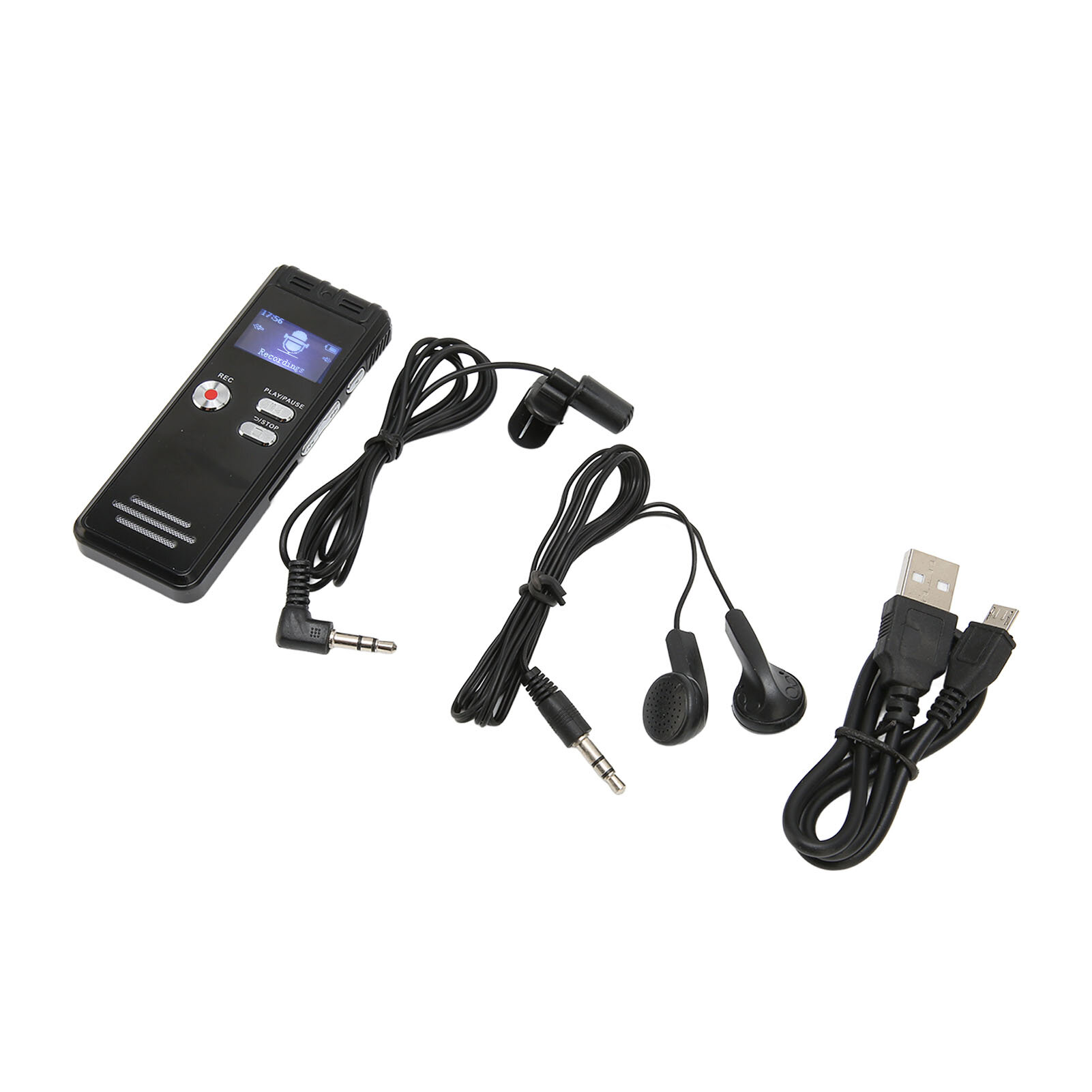8 ГБ цифрового голосового рекордера Портативное маленькое голосовое устройство для интервью для лекций