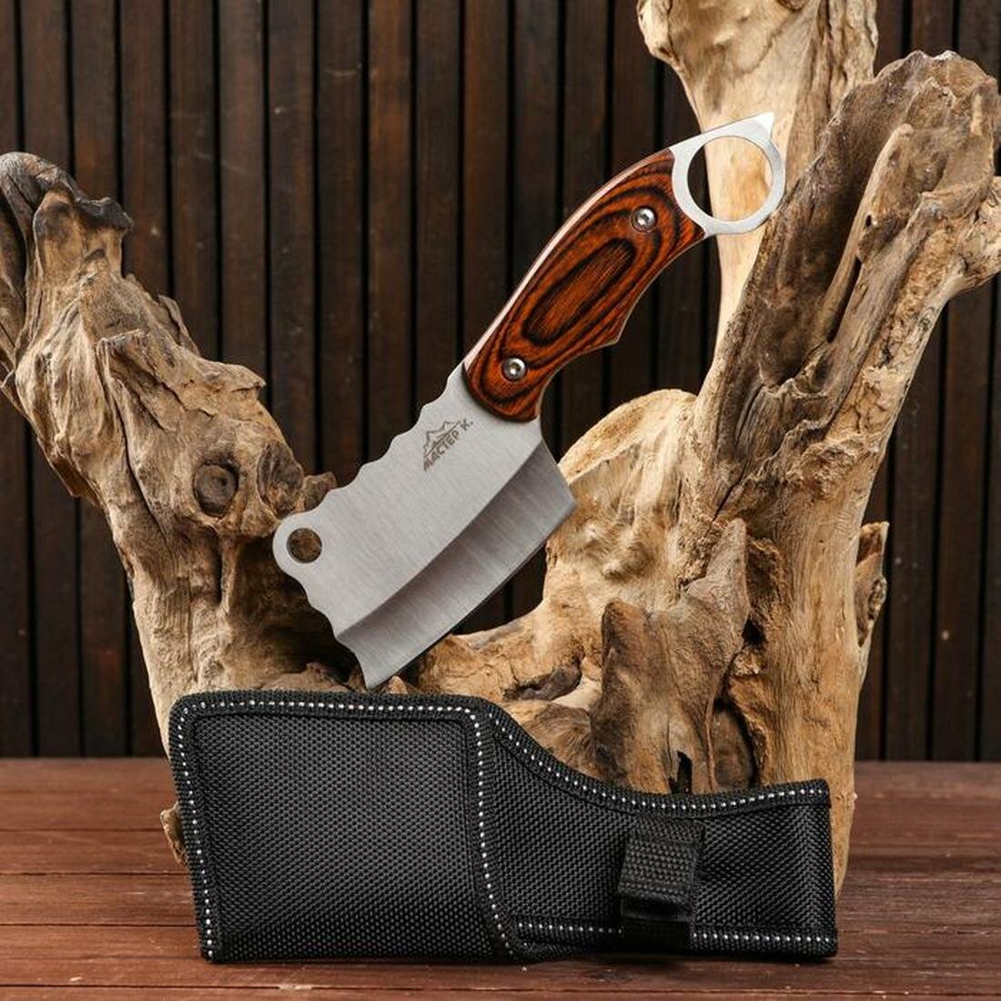 Топорик туристический Мастер К, с кольцом, деревянная рукоять, 319 г