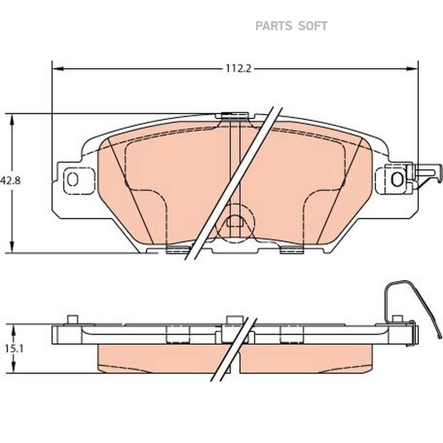 ZF RUSSIA Колодки тормозные дисковые