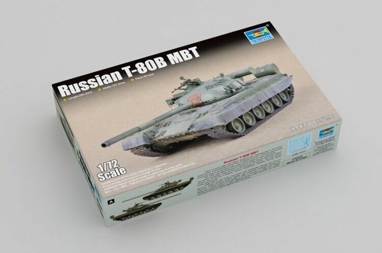 Trumpeter 1/72 07144 Российский основной боевой танк Т-80Б Танки