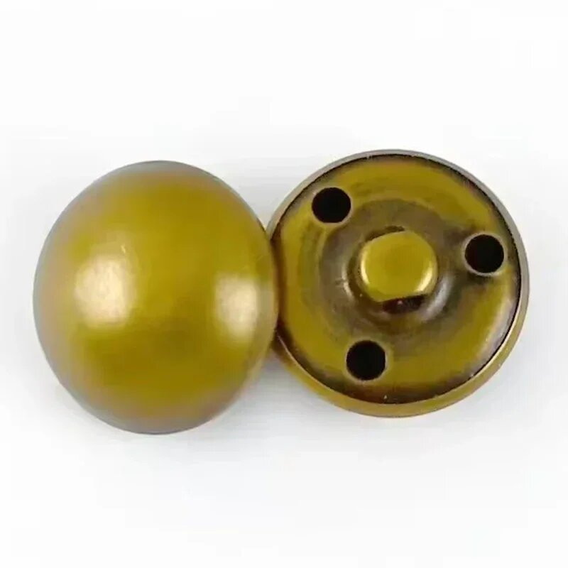 Металлические золотые пуговицы Meetee 20 шт. 10mm, Bronze