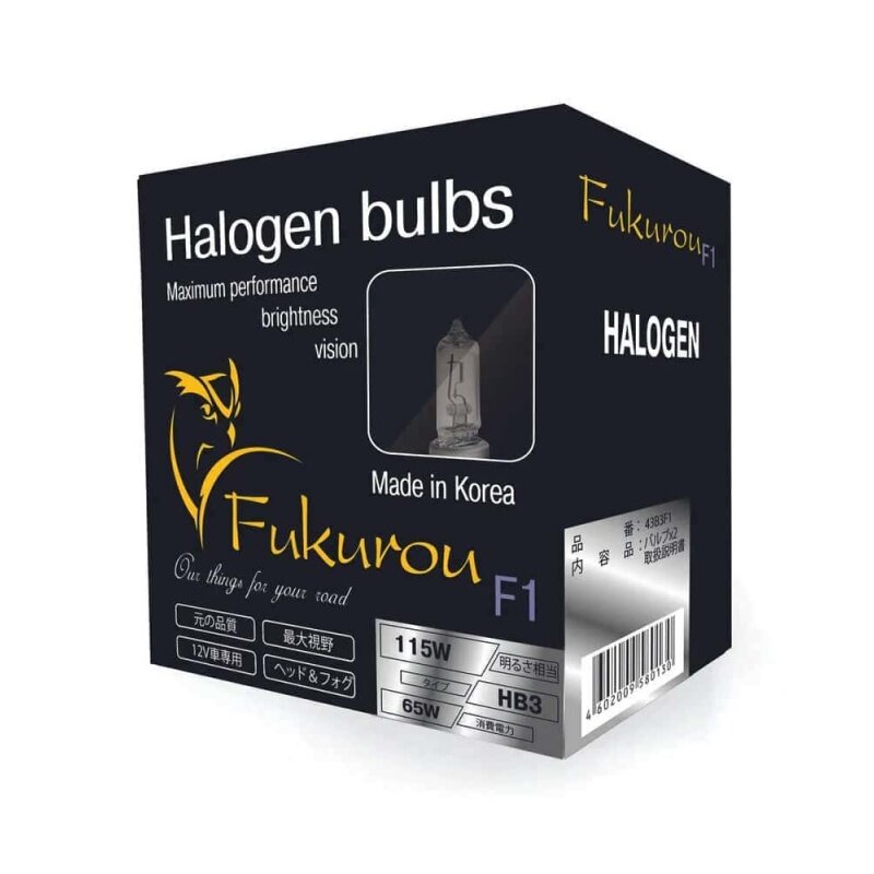 Fukurou F1 лампа HB3 12V 65W (115W) Корея 2шт