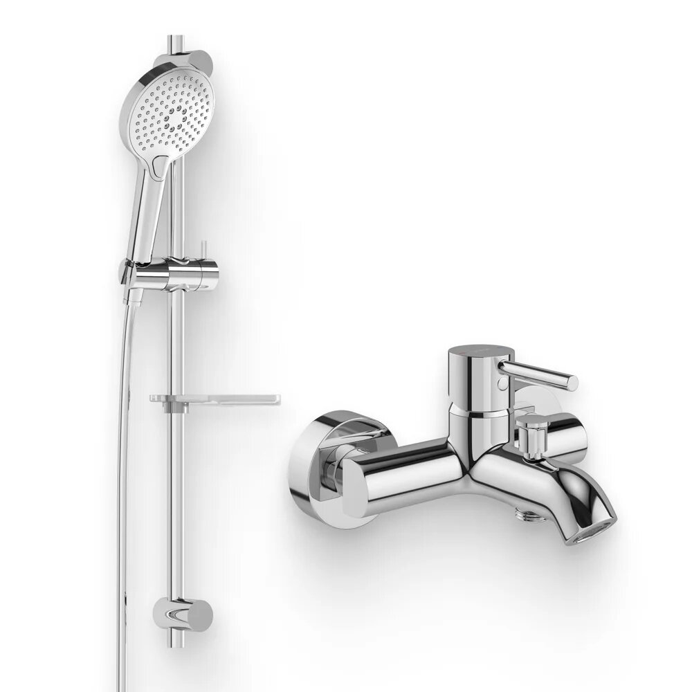 Душевой комплект Смеситель VitrA Minimax S A41994EXP / Гарнитур Bliss A45743EXP хром